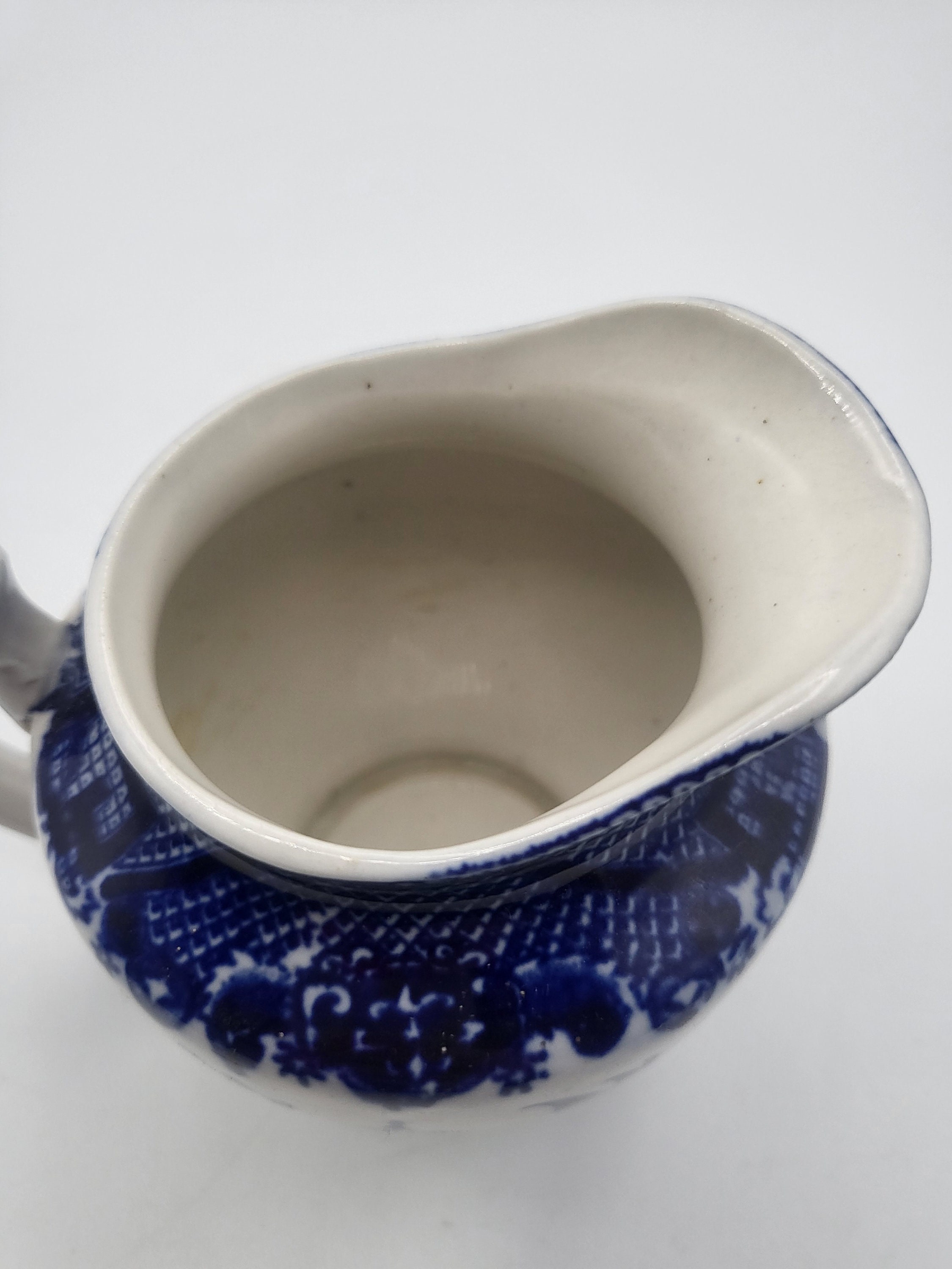 Antique Blue Willow Creamer Crown Mark Made in Japan - Etsy