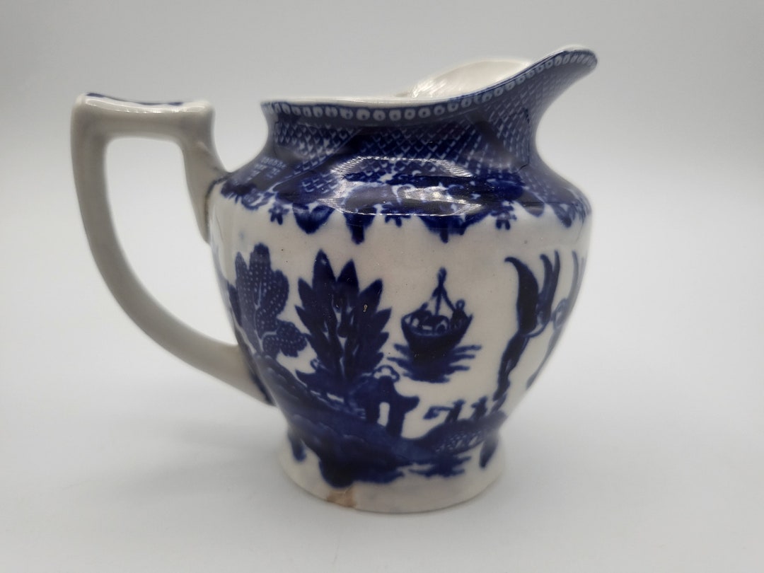 Antique Blue Willow Creamer Crown Mark Made in Japan - Etsy