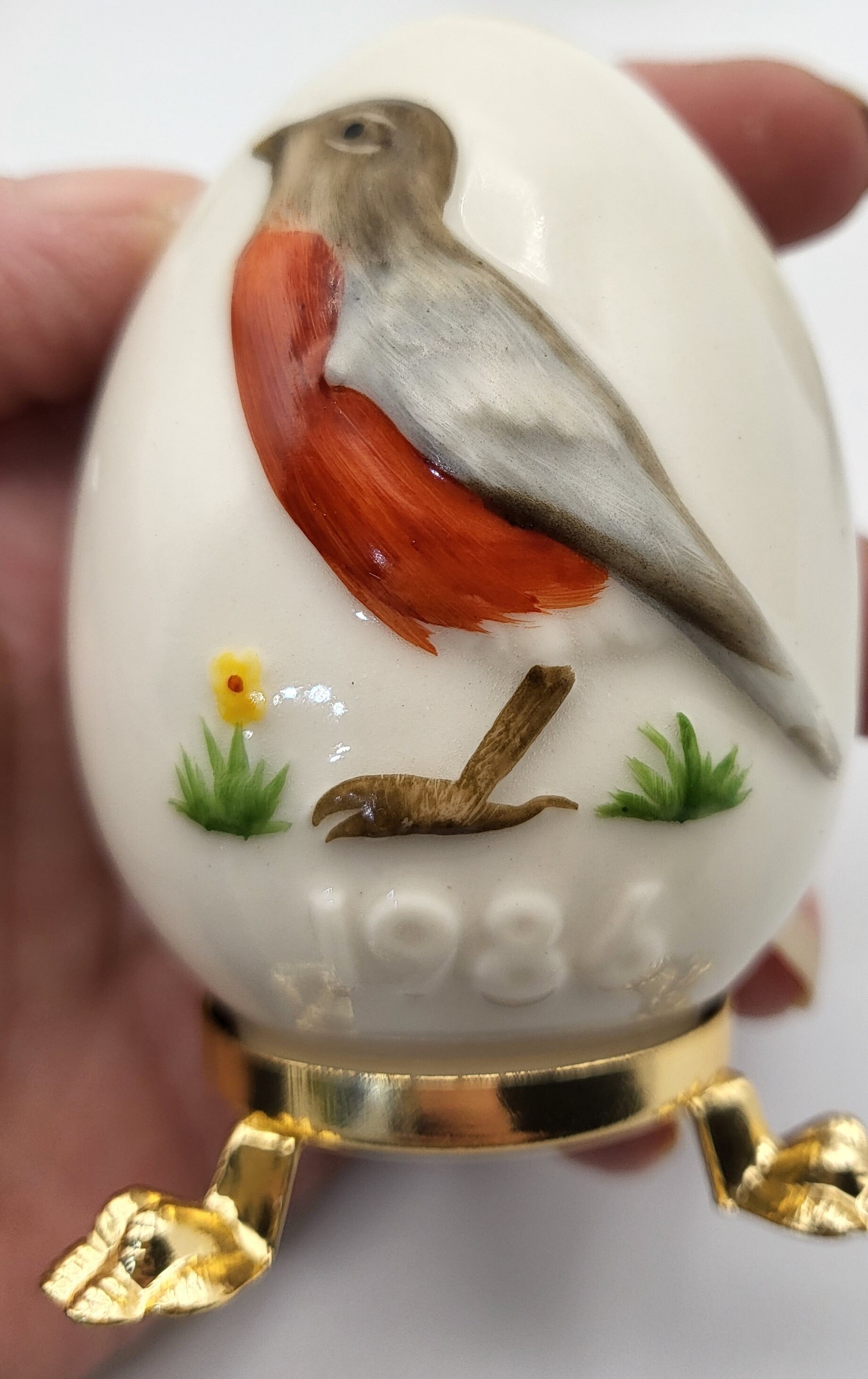 Vintage 7 Piece 1980s GOEBEL Porcelain Eggs and Holders With - Etsy