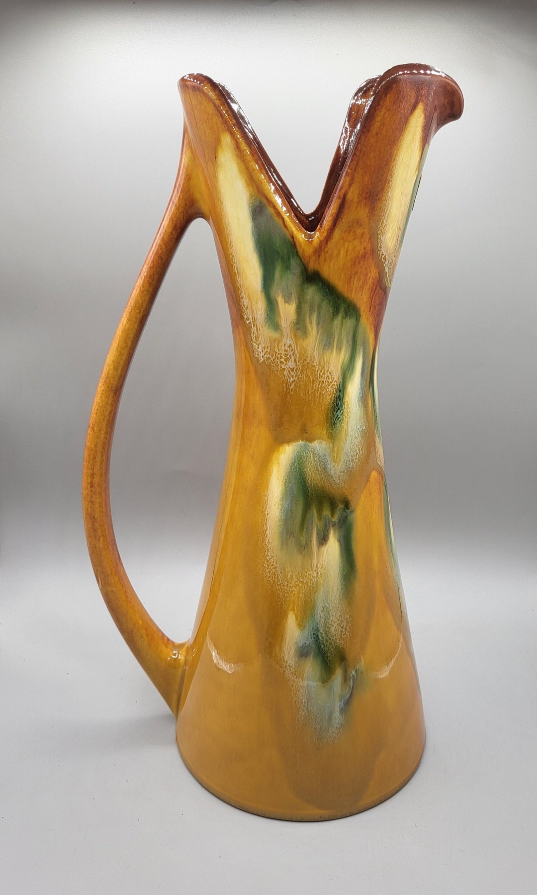 Vintage Mid Century ROYAL HAEGER R-1619-S Handcrafted Pottery Pitcher ...