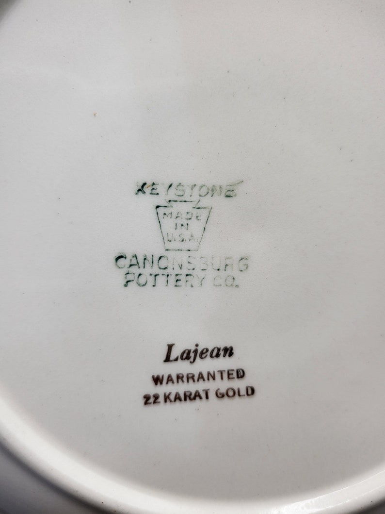 Early 1920s Keystone Canonsburg Pottery Co. 2 Floral Patterns With 22 ...