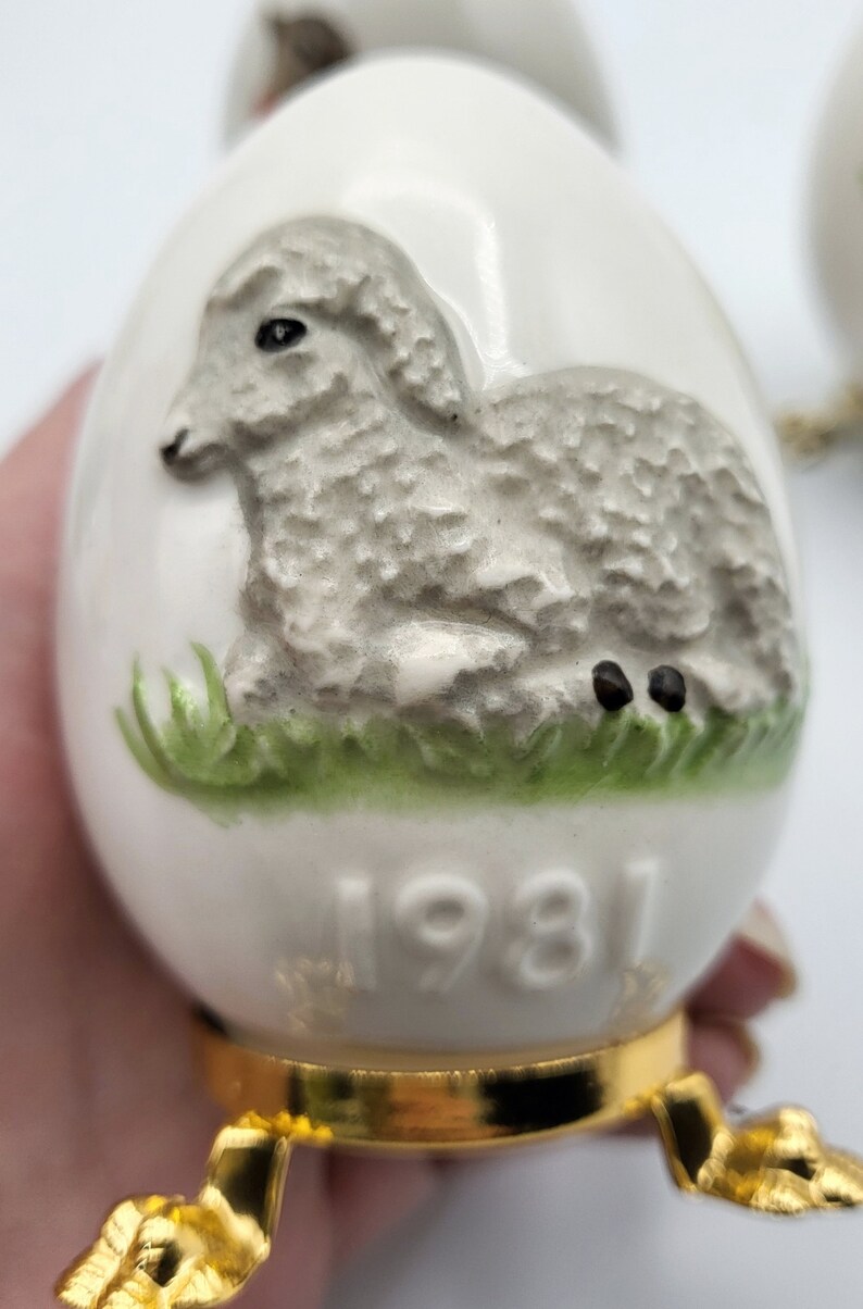 Vintage 7 Piece 1980s GOEBEL Porcelain Eggs and Holders With - Etsy