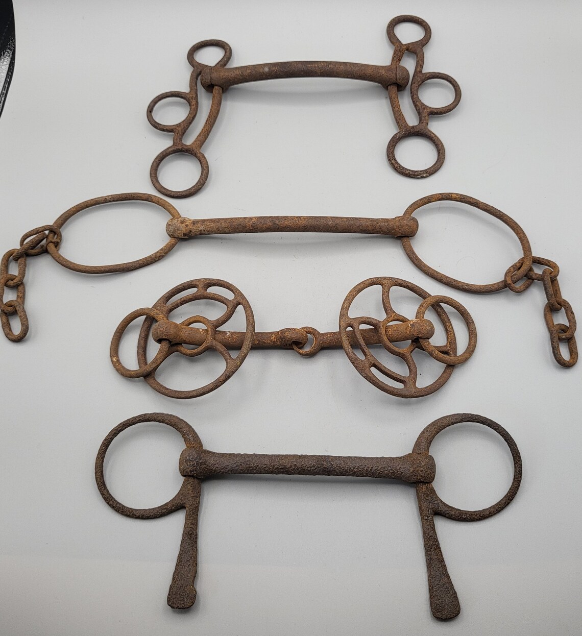 4 Antique/primitive Horse Bridal Bits Western Deco - Etsy