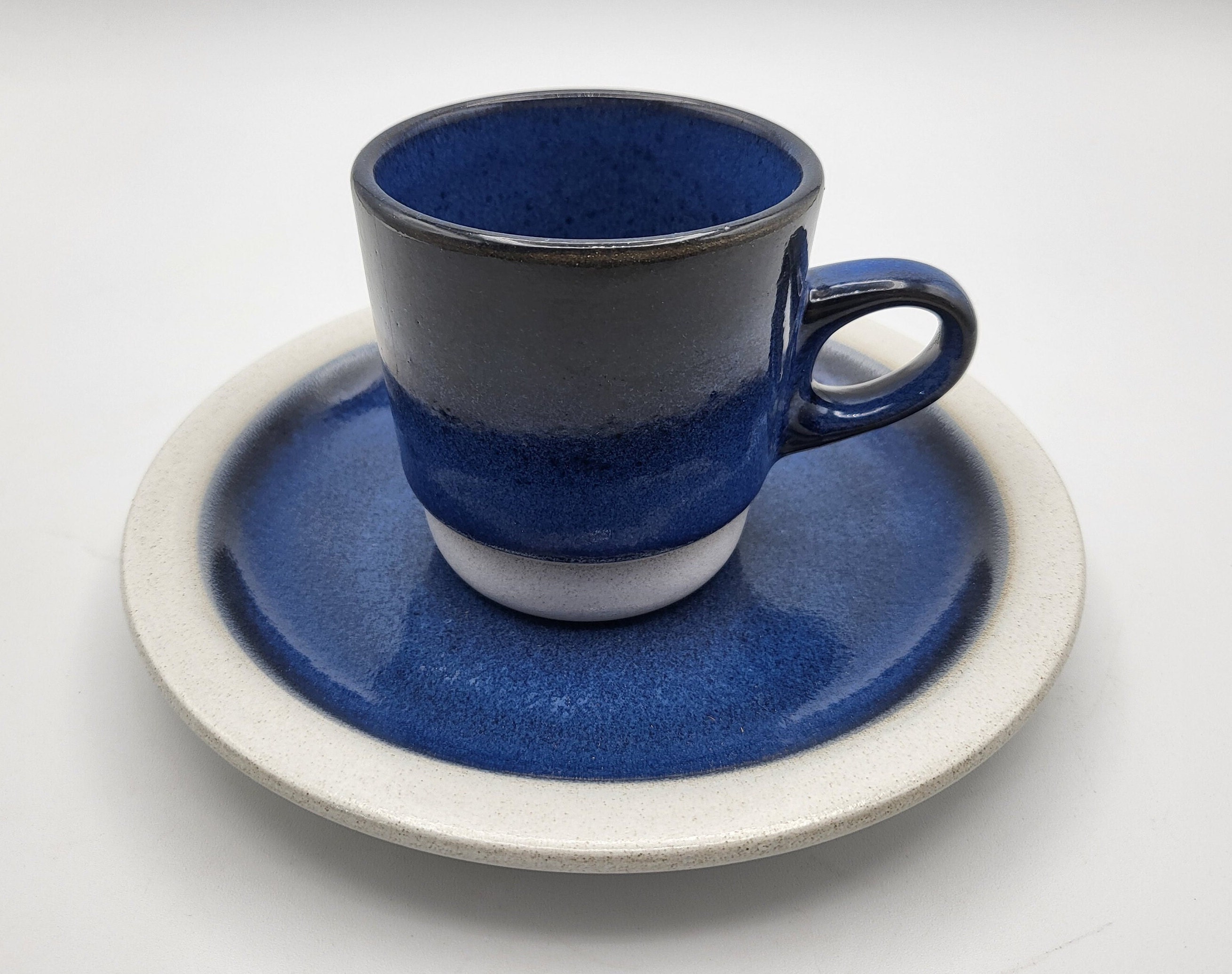 Vintage 1940s Edith Heath Pottery Opal/moonstone Stack Mugs - Etsy