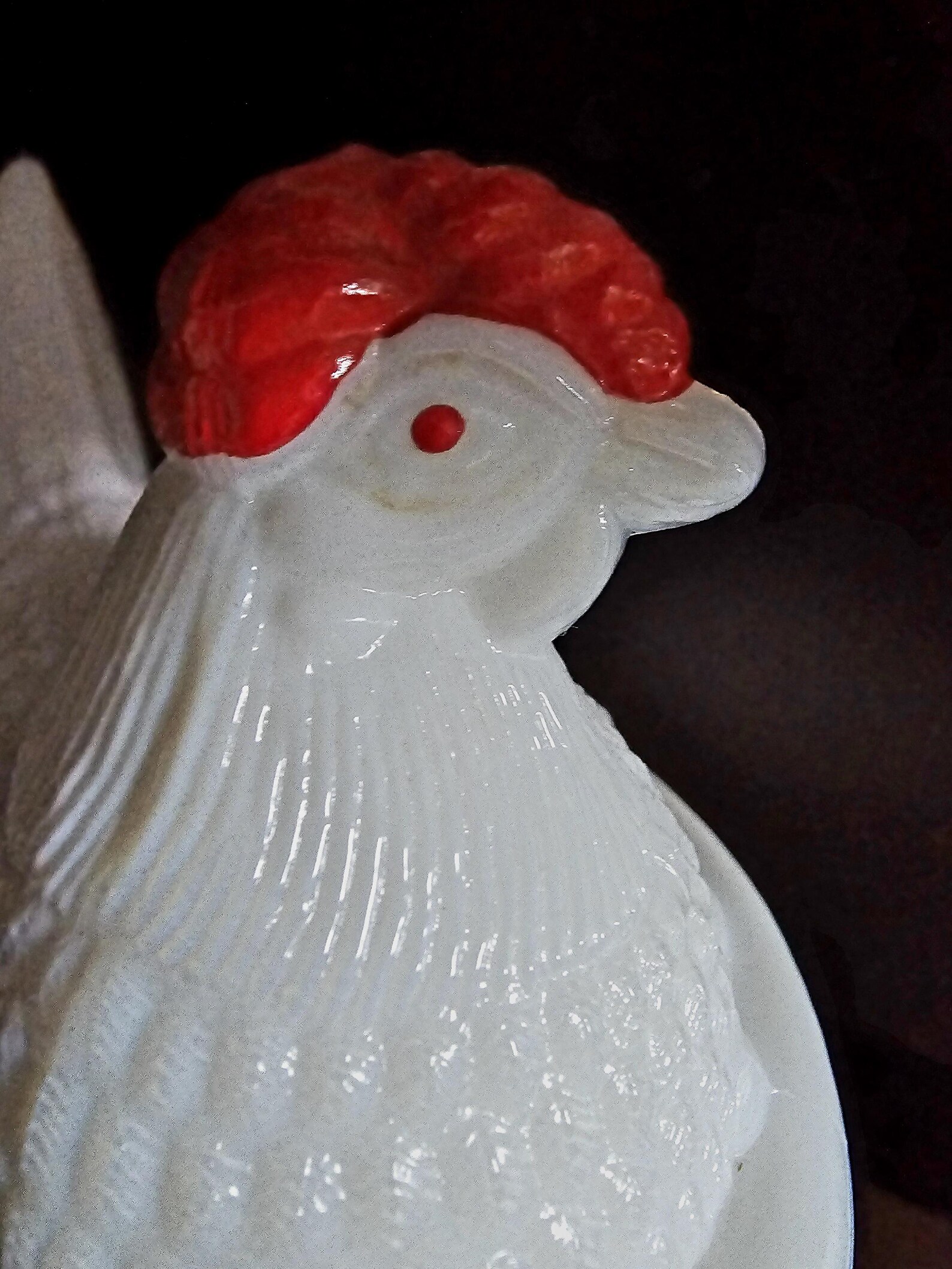 Vintage Westmoreland White Milk Glass Chicken Hen on Nest Covered Dish ...