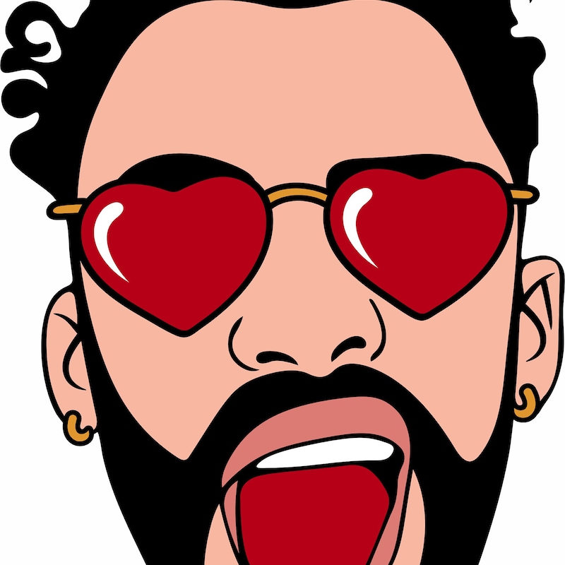 Bad Bunny Logo Heart - Etsy