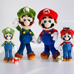 Crochet Pattern: Plumber Brothers Amigurumi (PDF) - Etsy