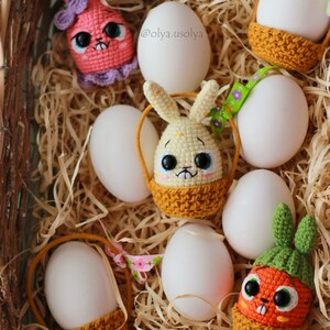 Crochet Pattern | Easter Eggs-bunnies in Basket | PDF | ENG Stuffed Toy ...