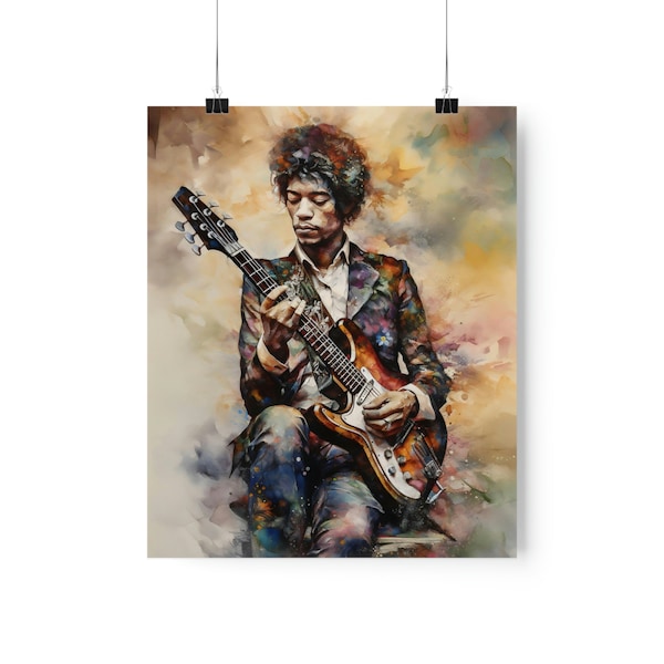 Jimi Hendrix Poster - Etsy