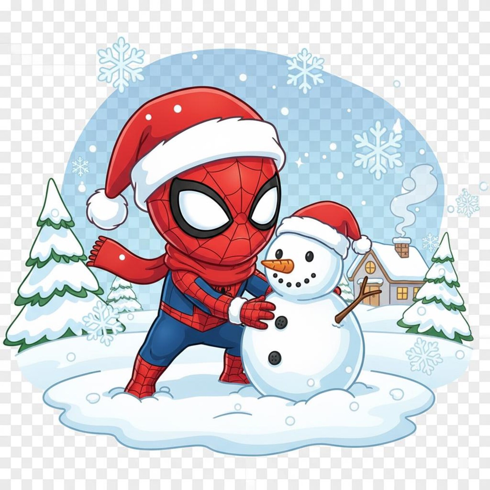 15 Spider Hero Christmas PNG Bundle,web Slinger Xmas Clipart, Superhero ...