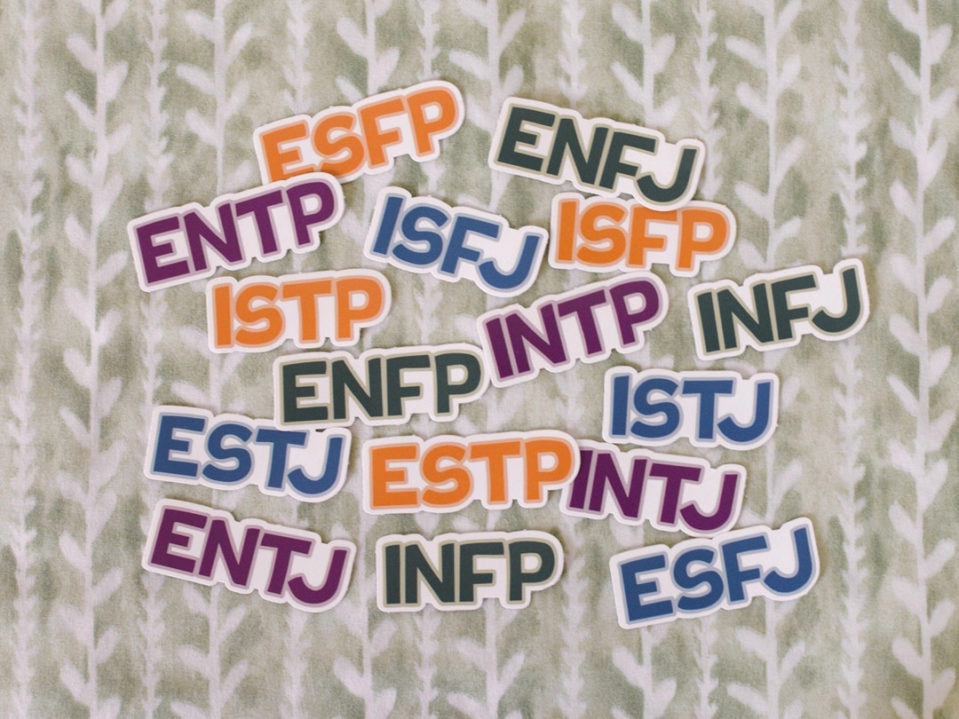 MBTI Type Vinyl Stickers - Etsy