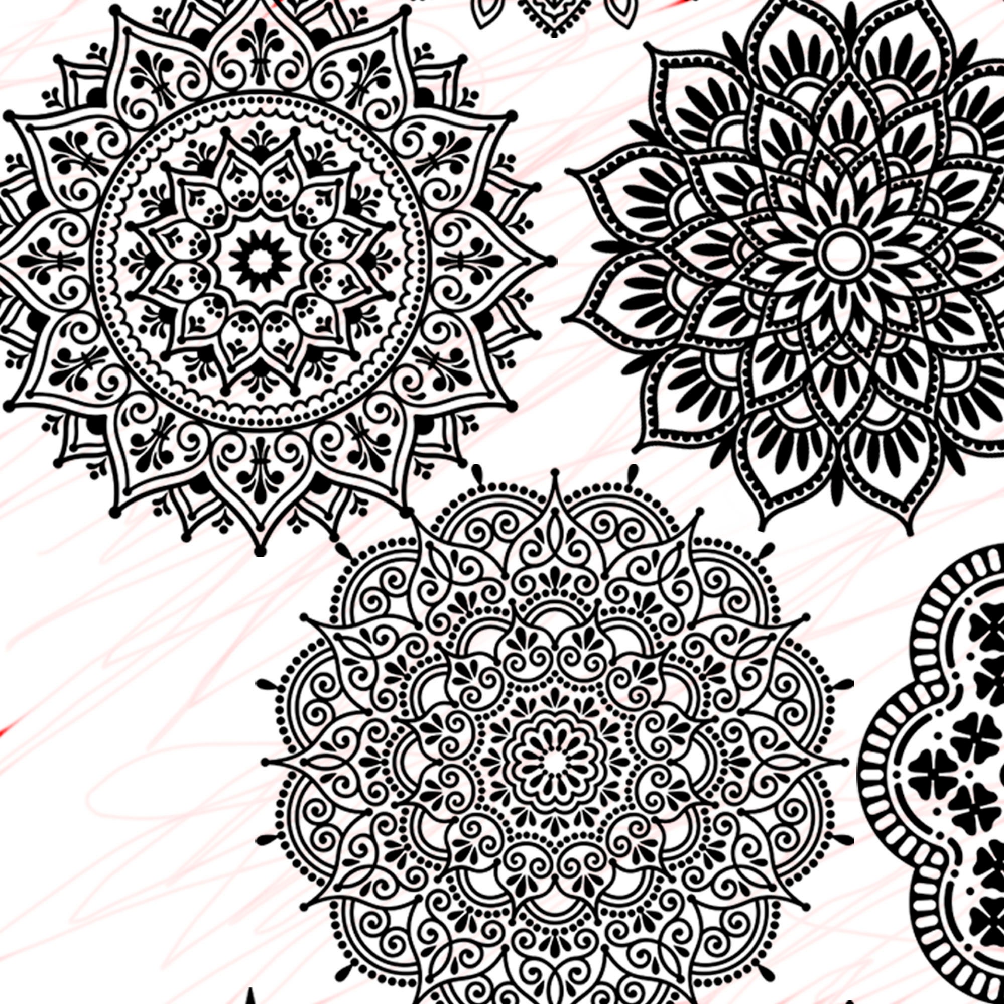 Mandala SVG ONLY Bundle Svg Set of 20 Prints Mandalas Png - Etsy