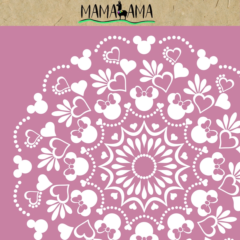 Minnie Mandala Svg - Etsy