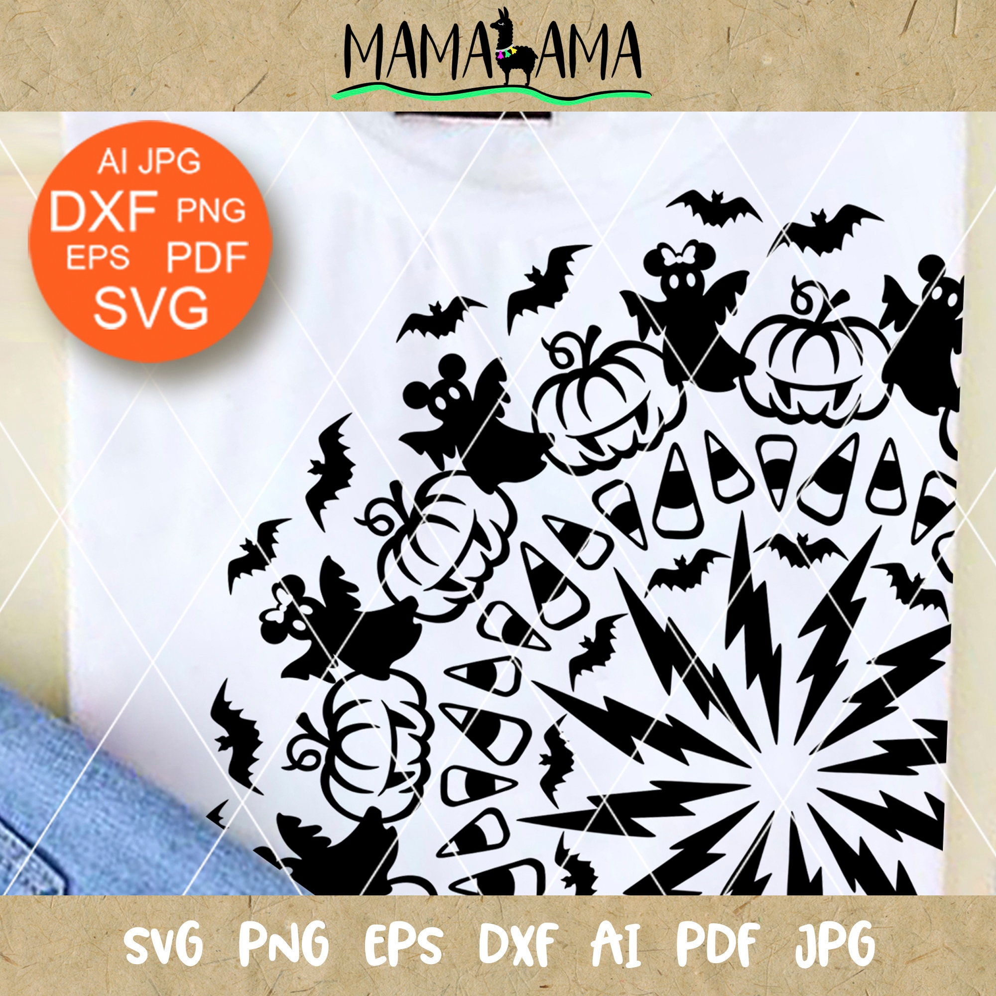 Mandala Halloween Svg, Ghost With Mouse Ears Svg, Magical Kingdom Svg ...