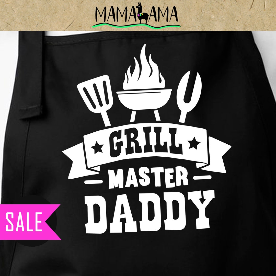 Grill Master Daddy Svg, BBQ Apron Png Grill Decor Gift for Men Cooking ...