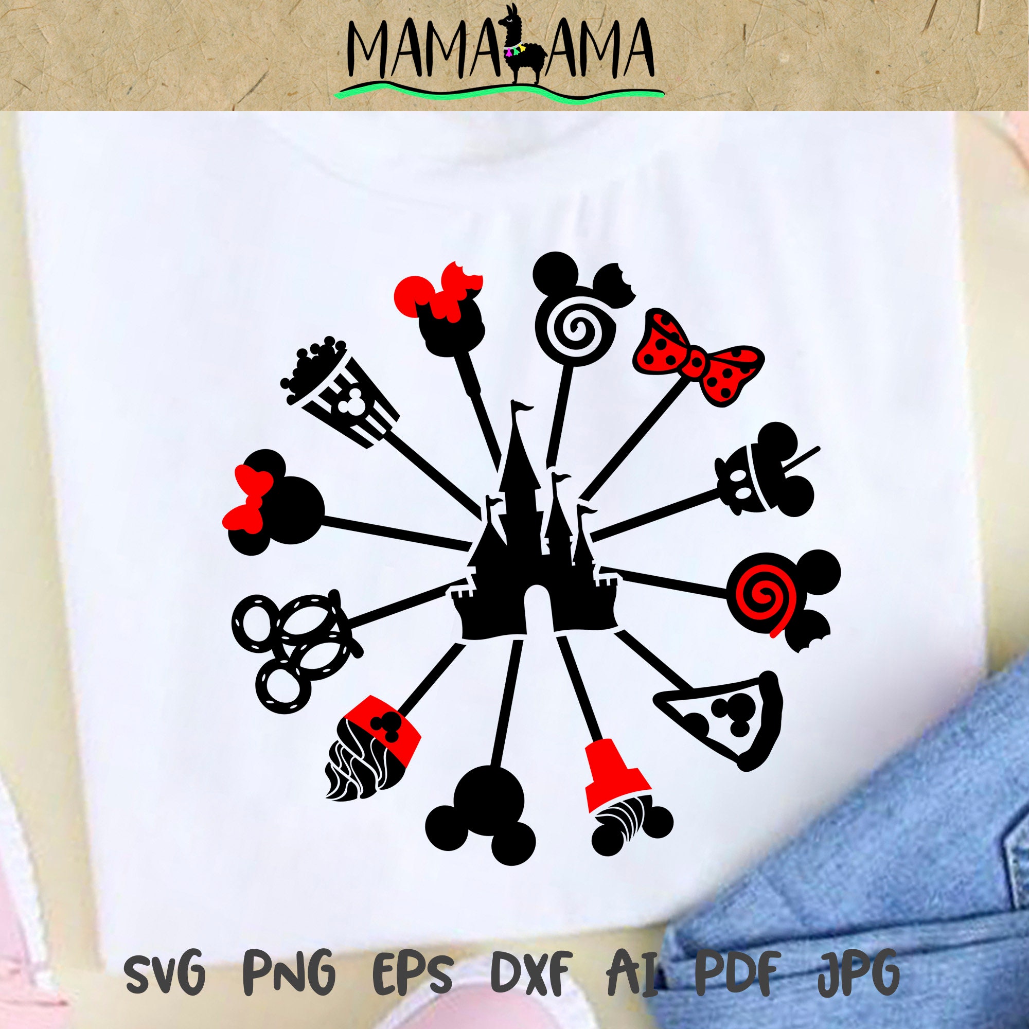 Disneyworld Snacks Svg Snack Vacation Svg Drinks and Foods - Etsy