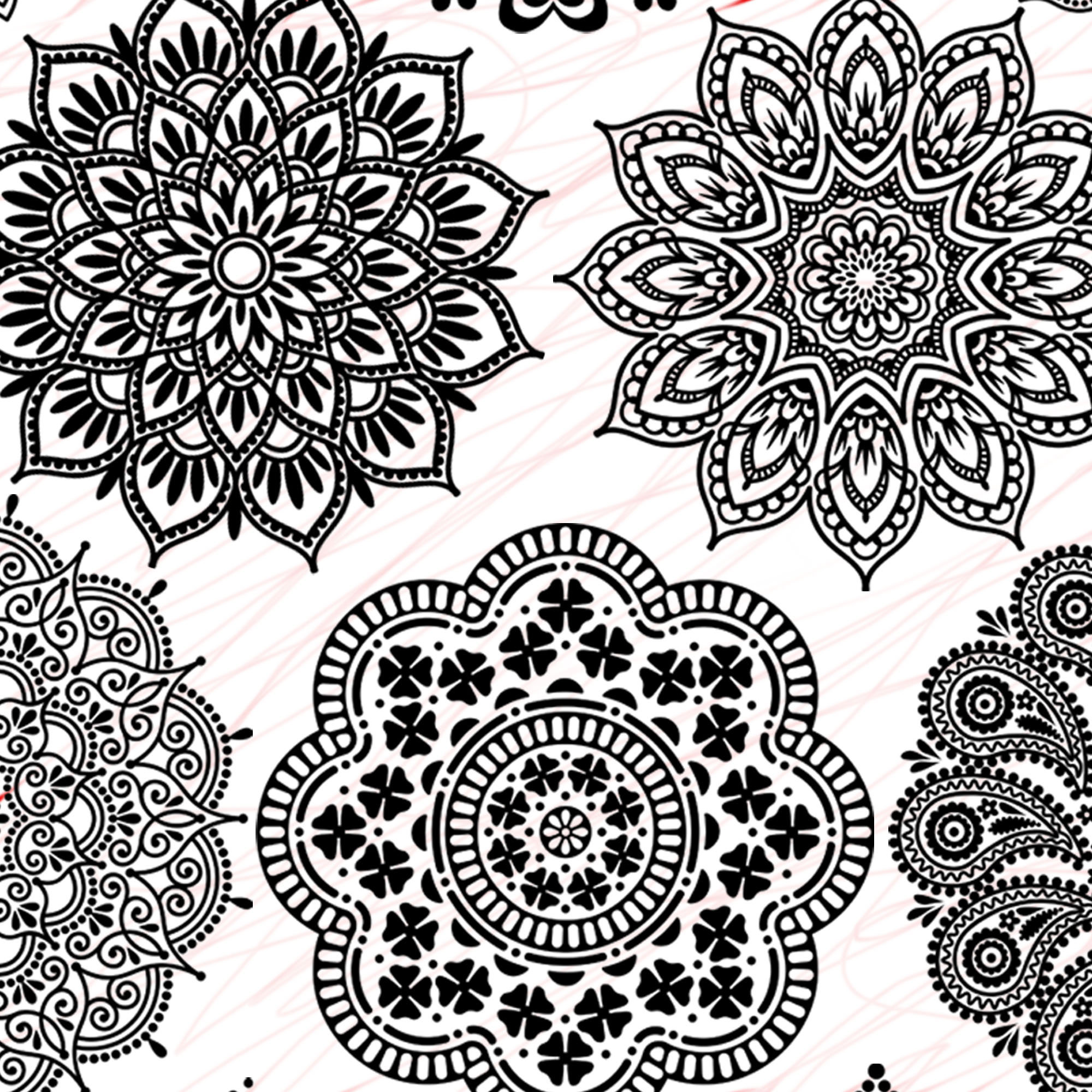 Mandala SVG ONLY Bundle Svg Set of 20 Prints Mandalas Png - Etsy