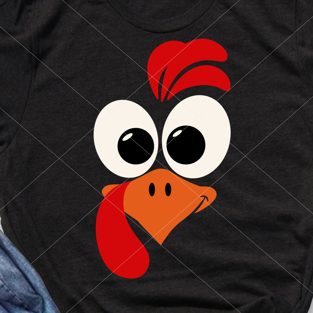 Turkey Face Svg Png Vector Files Thanksgiving Shirt Design Wall Art - Etsy