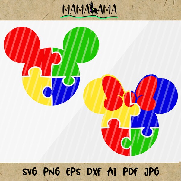 Minnie Mouse Autism Png - Etsy