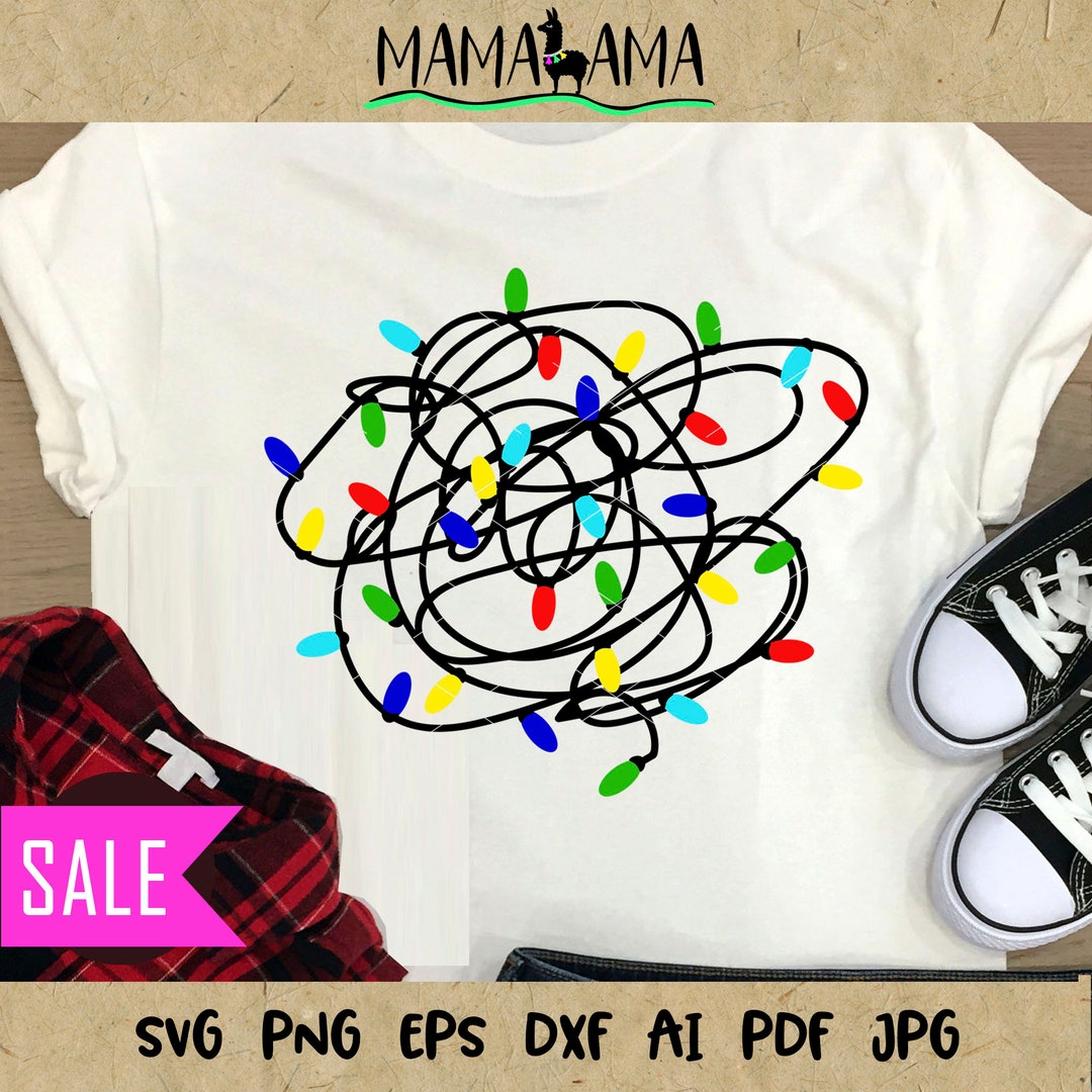 Christmas Light Tangled Knot SVG Christmas Decor Cricut Silhouette ...