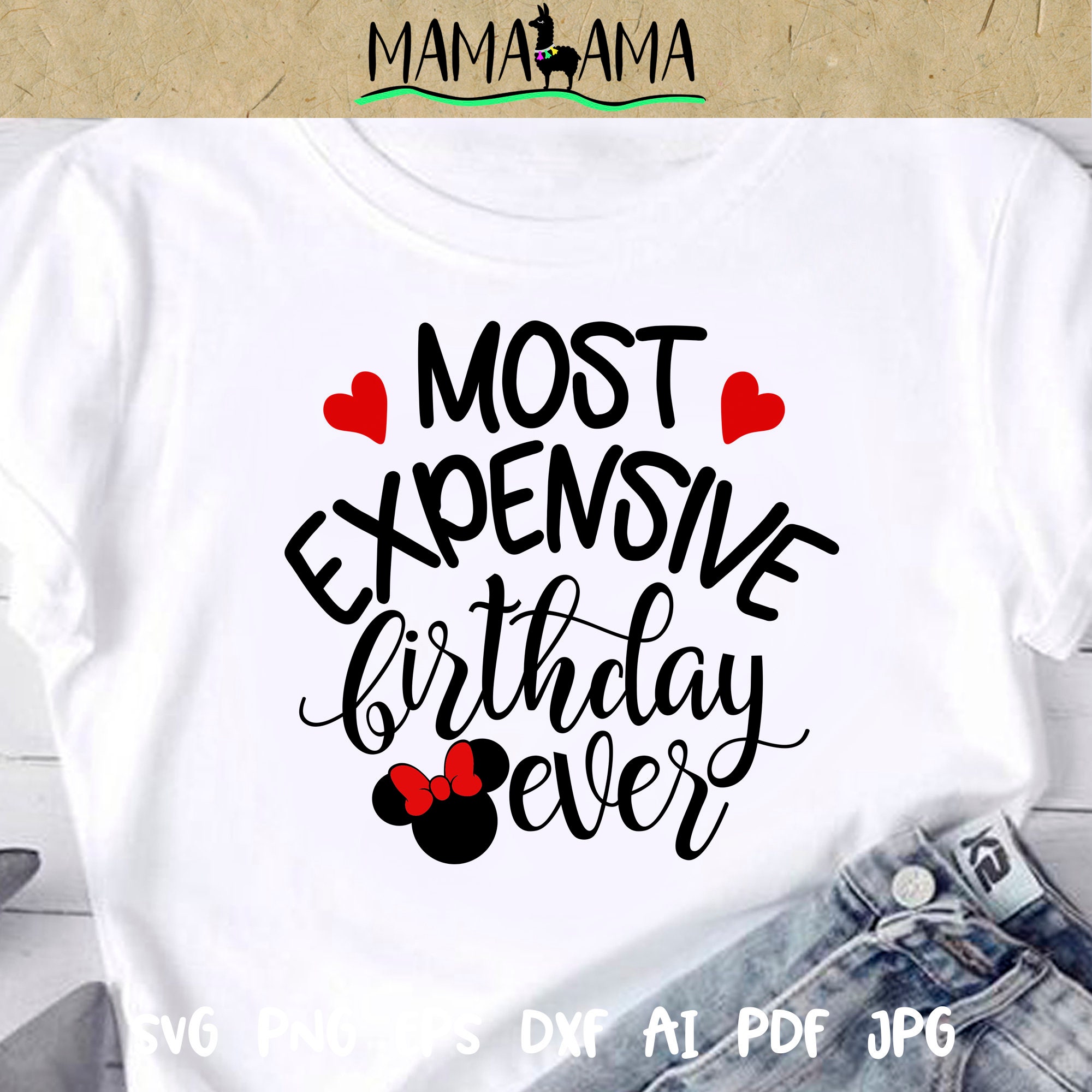Most Expensive Birthday Ever Svg, Png, Birthday Decor, Family Trip ...