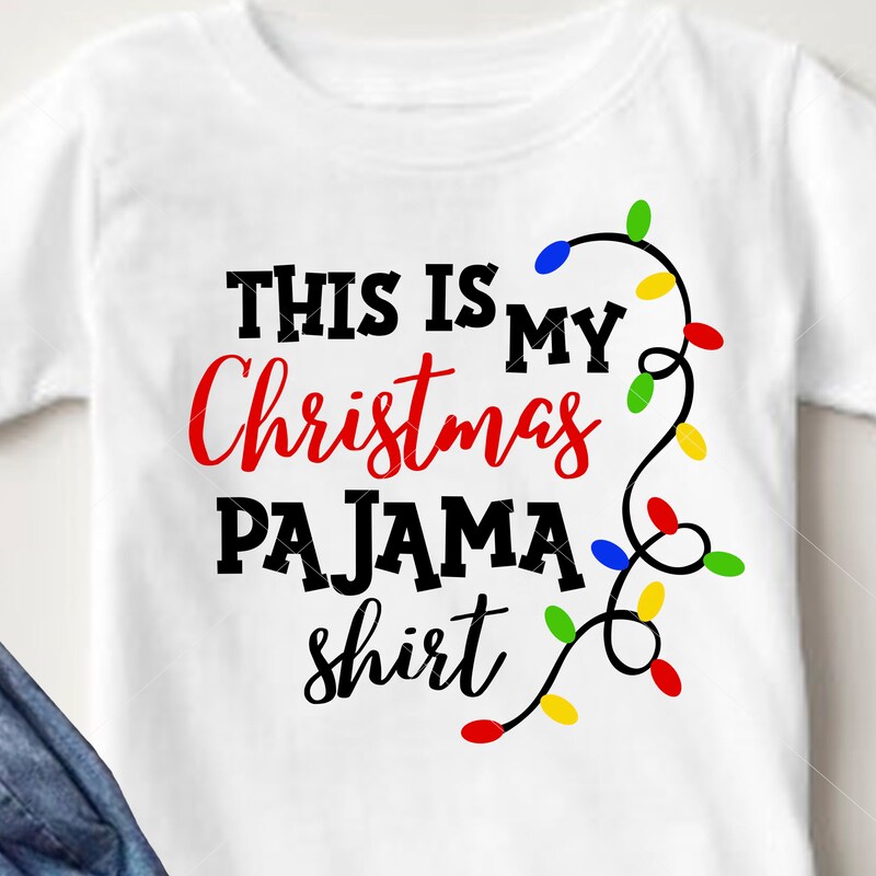 Christmas Pajama Svg - Etsy