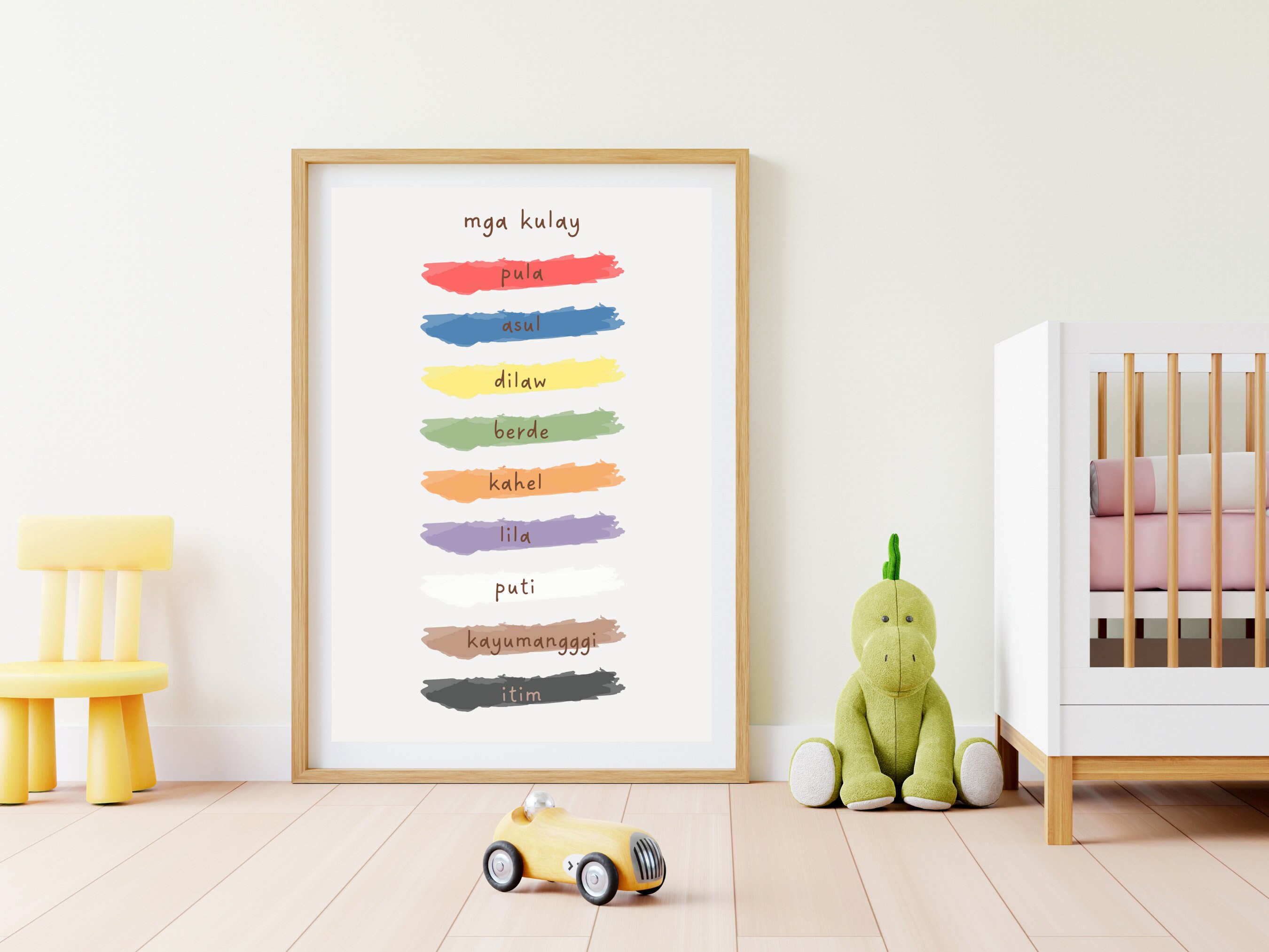 Minimal and Aesthetic Filipino Tagalog Colors Poster Digital Download ...