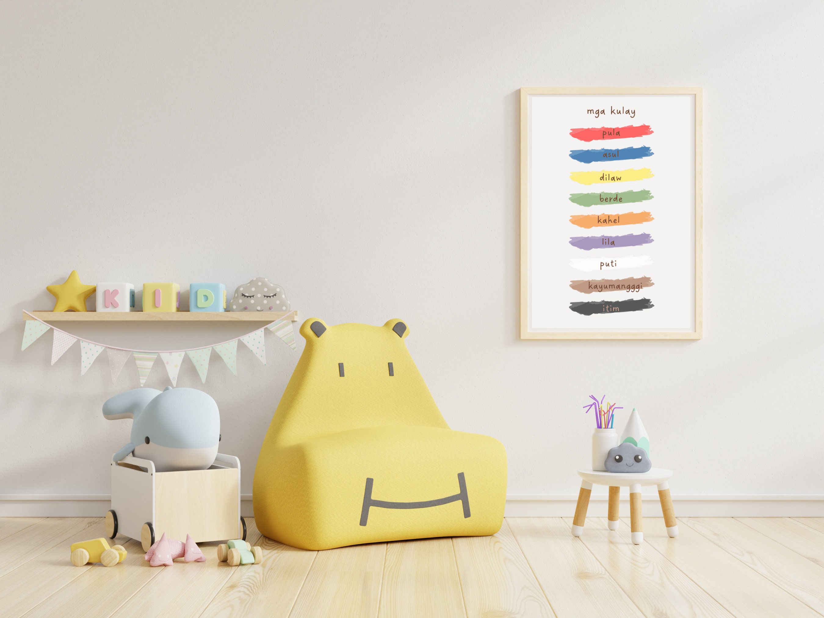 Minimal and Aesthetic Filipino Tagalog Colors Poster Digital Download ...