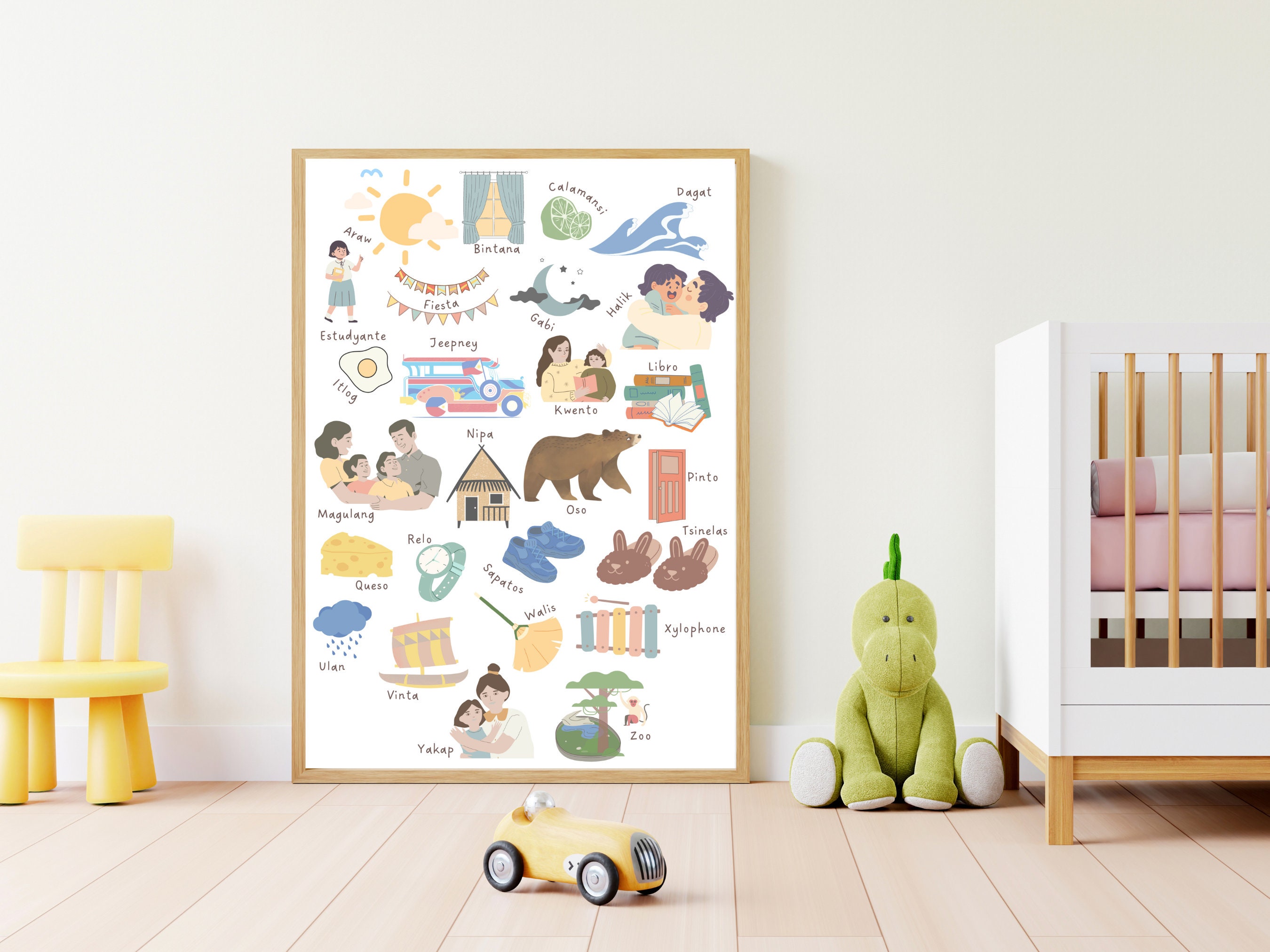 Minimal and Aesthetic Filipino Tagalog Alphabet Poster Digital Download ...