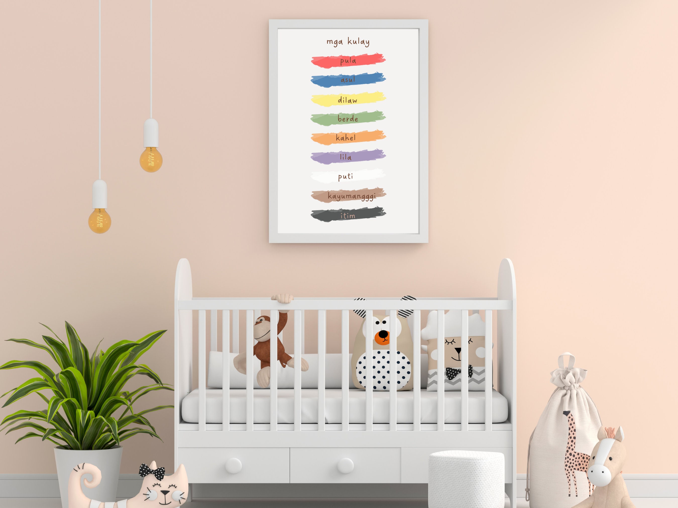 Minimal and Aesthetic Filipino Tagalog Colors Poster Digital Download ...