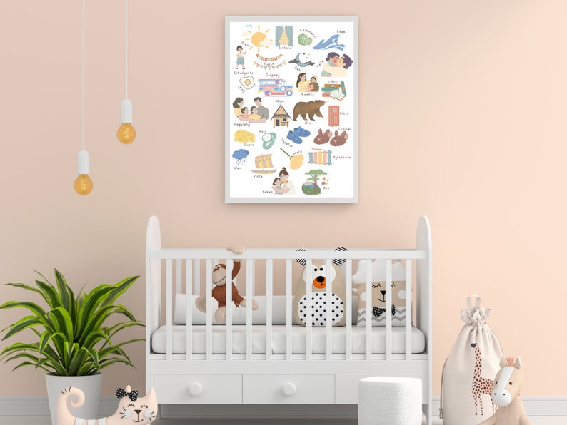 Minimal and Aesthetic Filipino Tagalog Alphabet Poster Digital Download ...