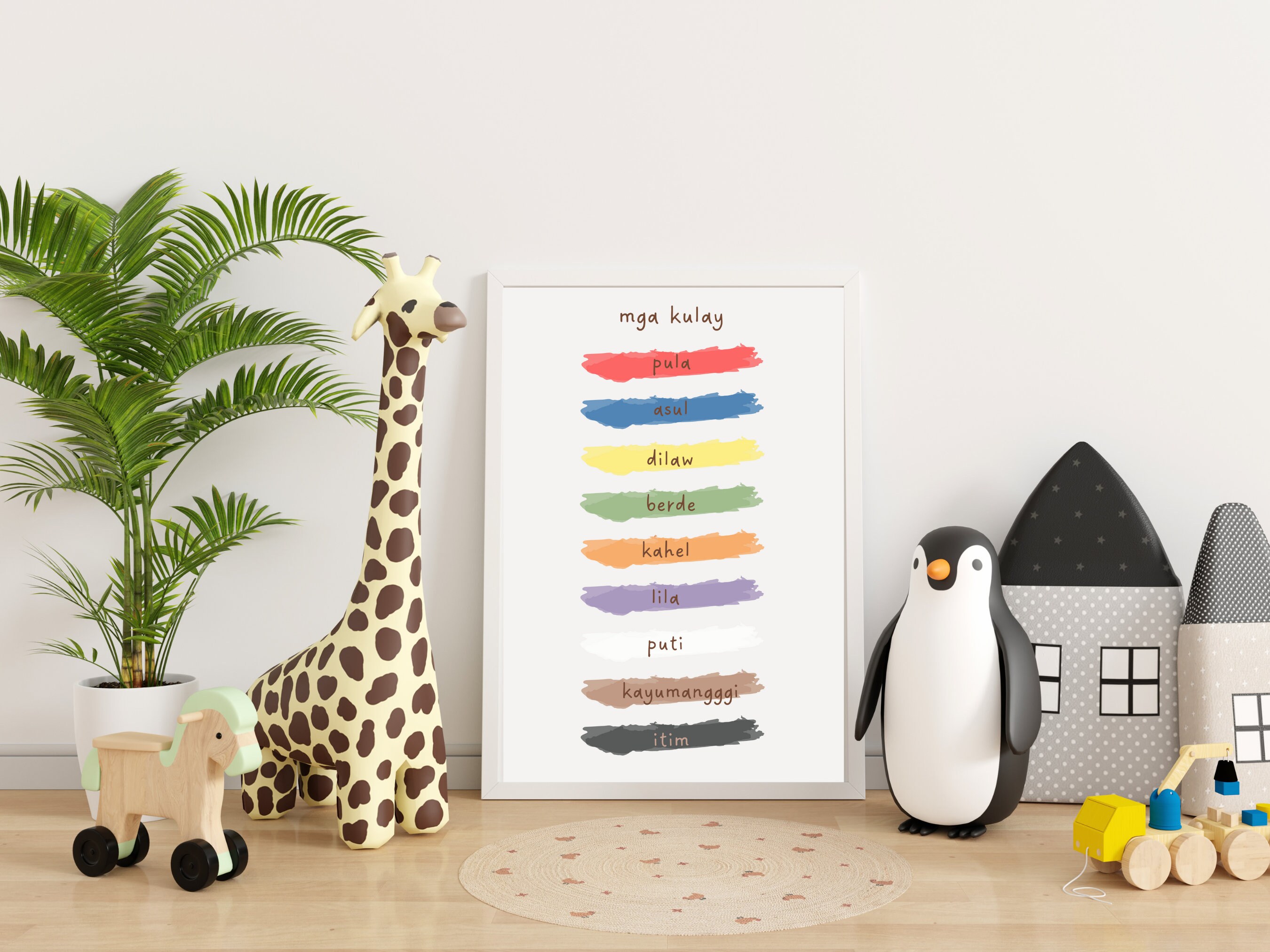 Minimal and Aesthetic Filipino Tagalog Colors Poster Digital Download ...