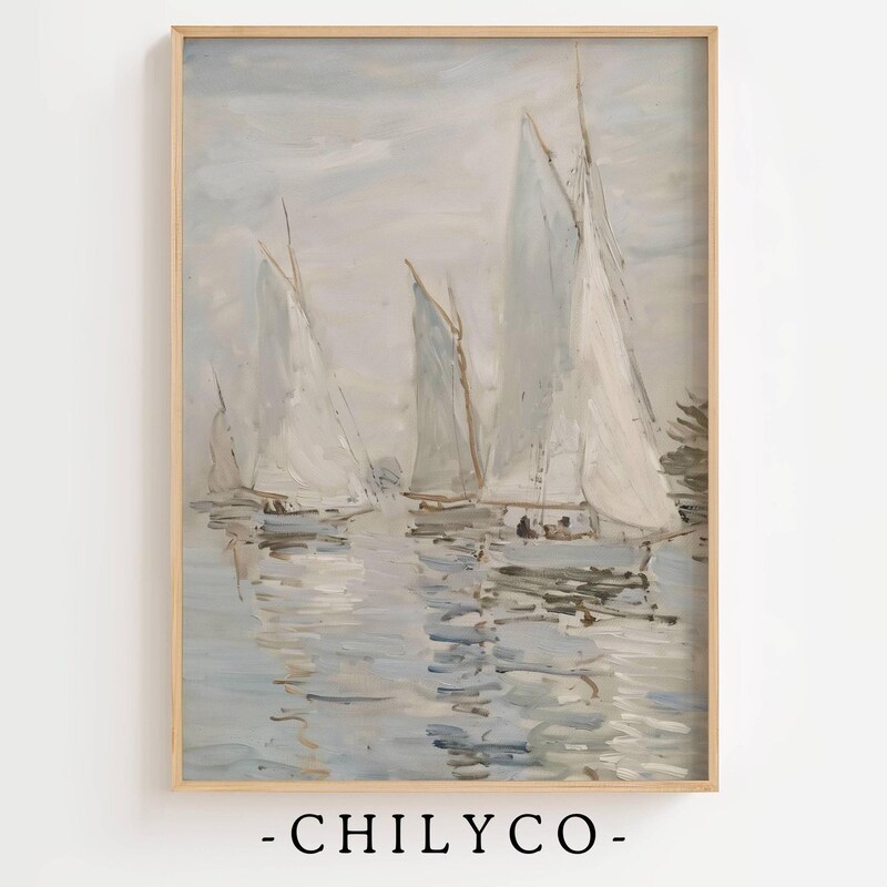 Rustic Sailboat Painting - Etsy