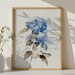 Printable Blue Hydrangeas Art Floral Art Vintage Art Print Instant ...