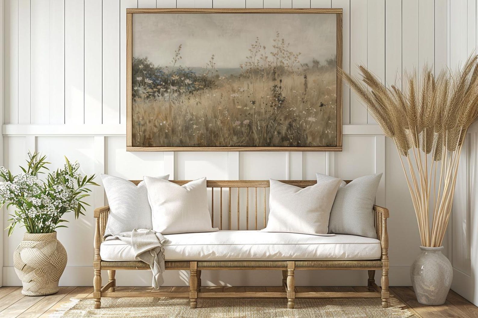 Muted Wildflower Field Printable Art | Fall Flower Field | Country ...