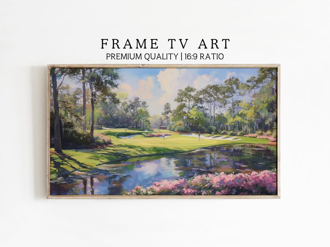 Vintage Golf Course Frame TV Art | Samsung Frame TV Art | Pebble Beach ...