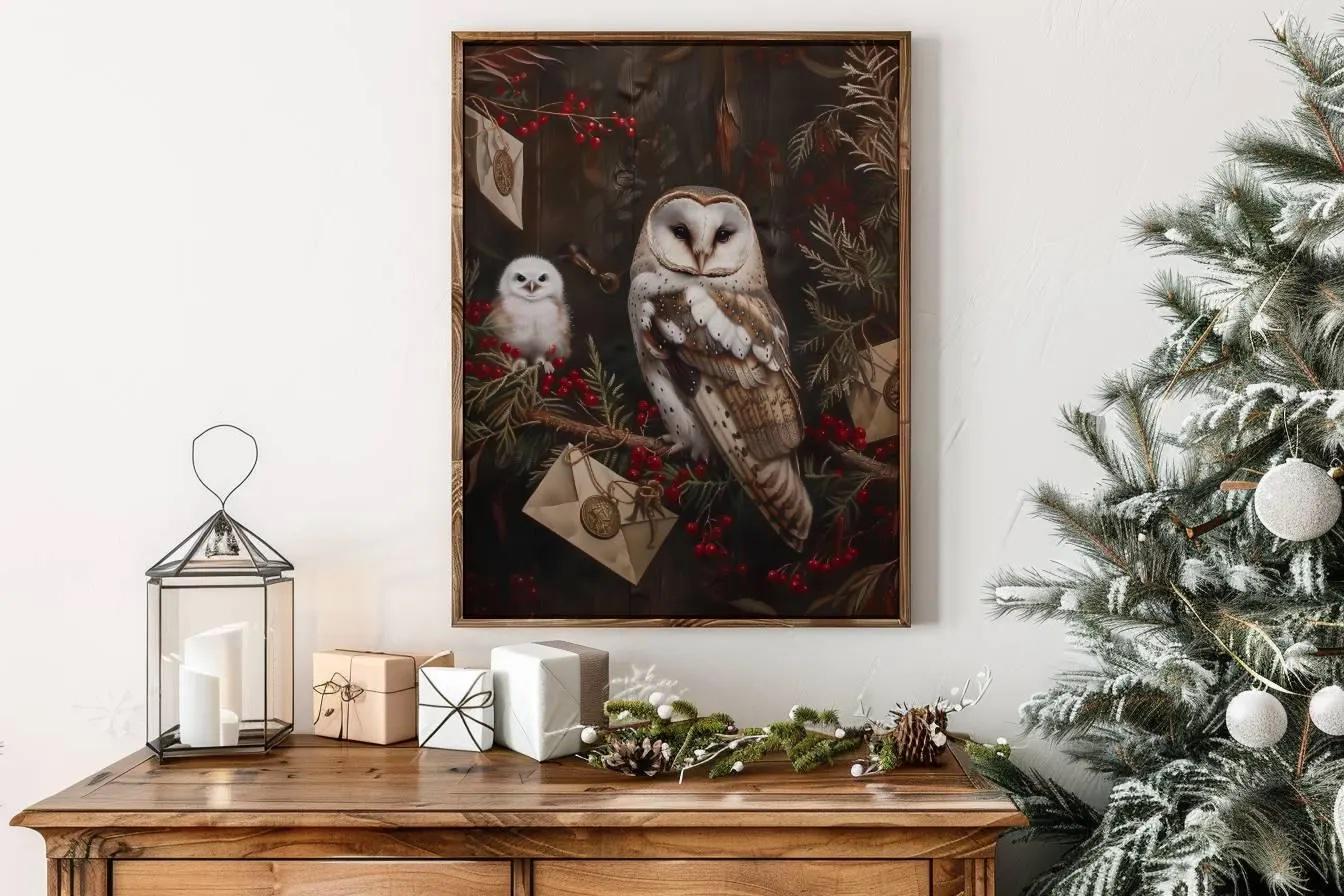 Vintage Magical Christmas Art Bundle Wizard School Christmas Decor ...