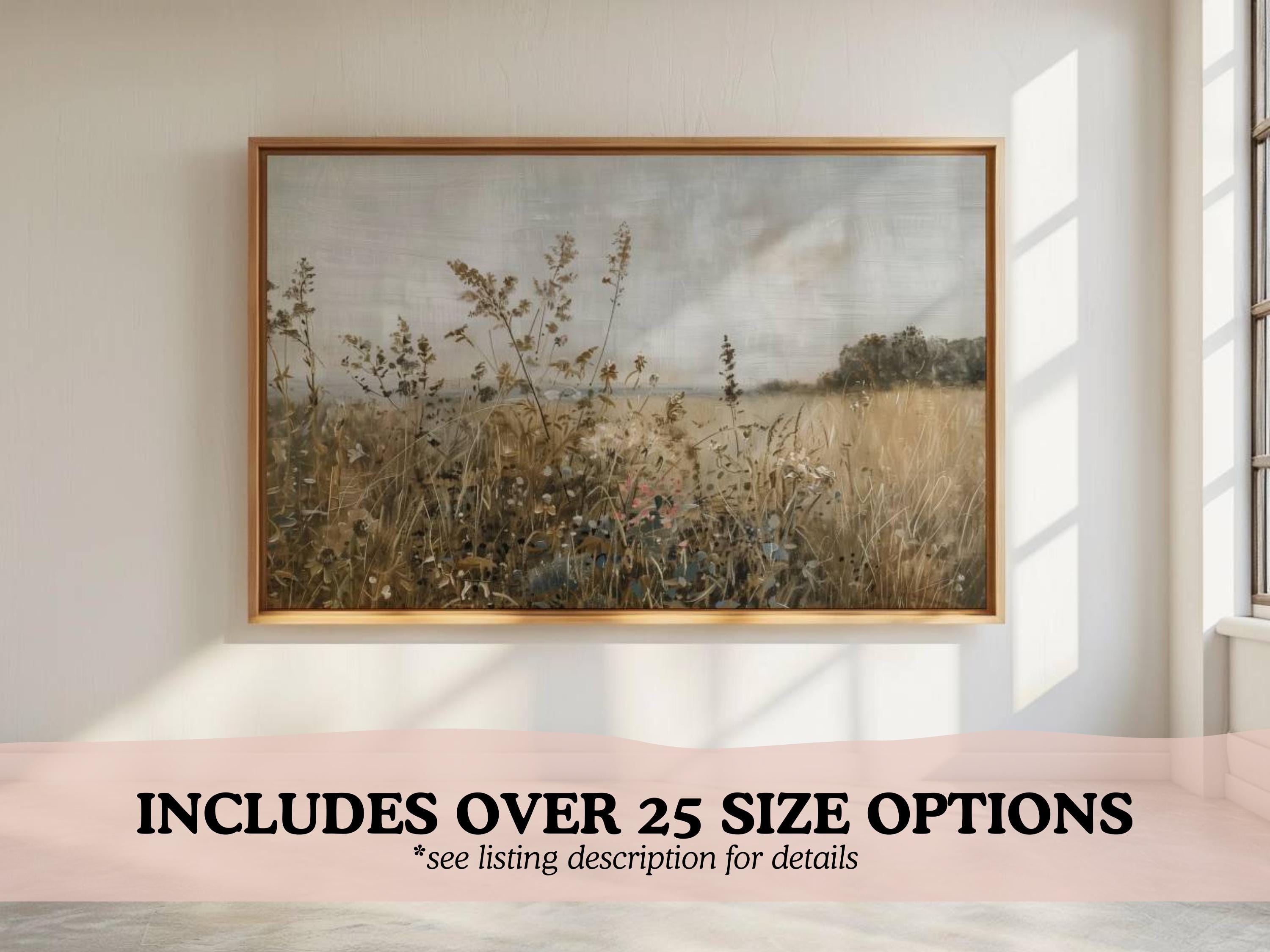 Muted Wildflower Field Printable Art | Wildflowers Art | Flowers Art ...