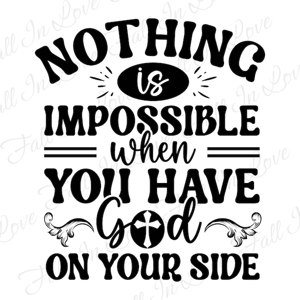 Nothing is Impossible Svg - Etsy