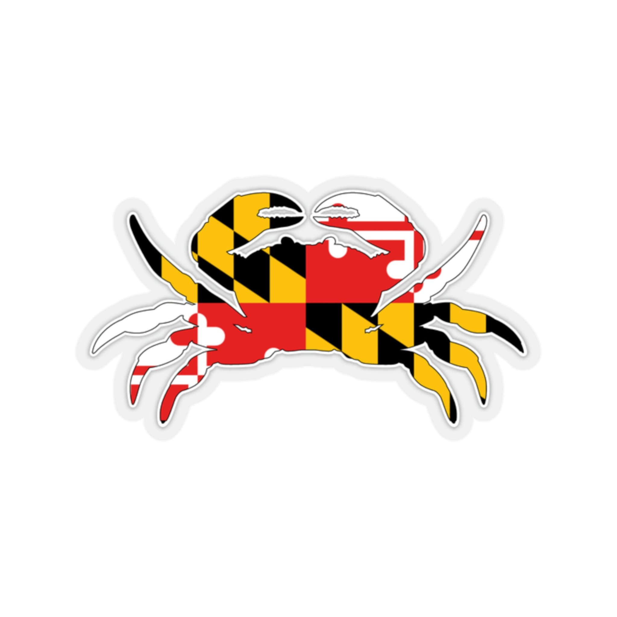 Maryland Crab Flag Sticker - Etsy