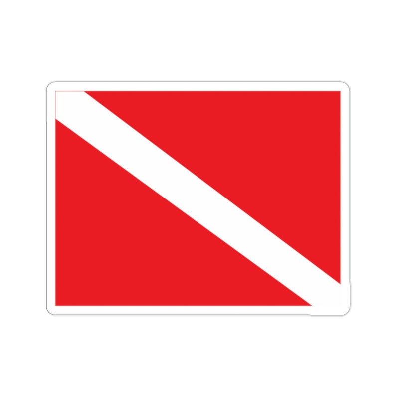 Dive Flag, Scuba Diving Sticker - Etsy