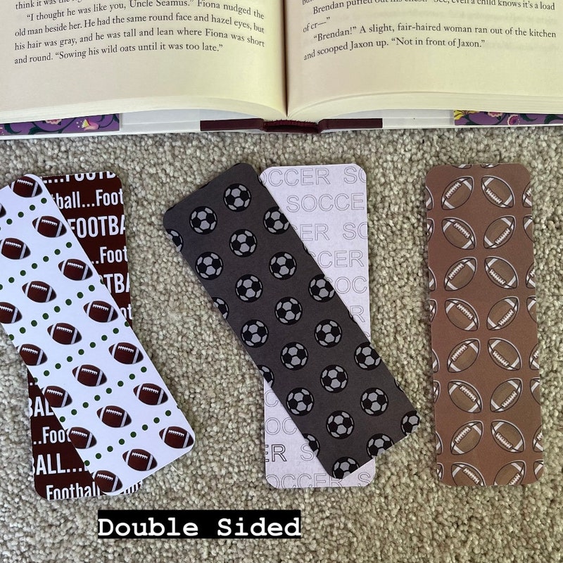 Soccer Bookmark - Etsy
