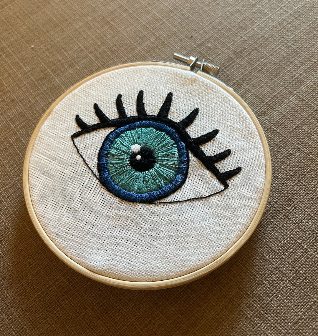 Embroidery Design Evil Eye Wall Decor - Etsy