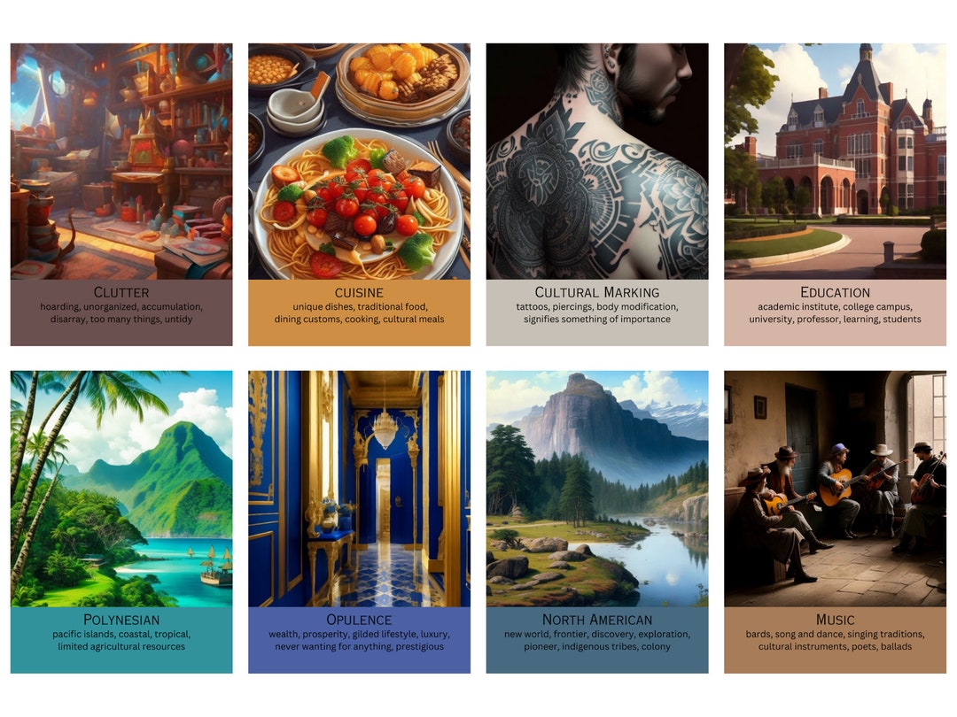 Worldbuilding Writing Deck, Decks for Creative Writing - Gamers ...