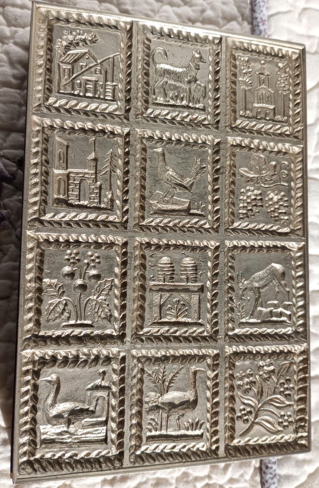 Vintage Springerle Mold, Ideal for Candy-making and Cookie- Baking. 12 ...