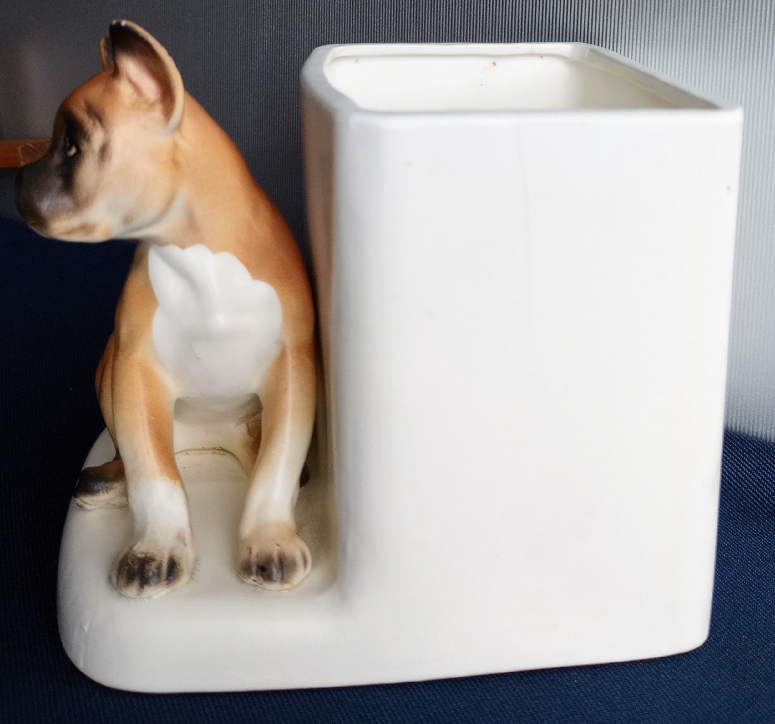 Lefton Boxer Planter/ Pencil or Remote Holder. Realistic and - Etsy