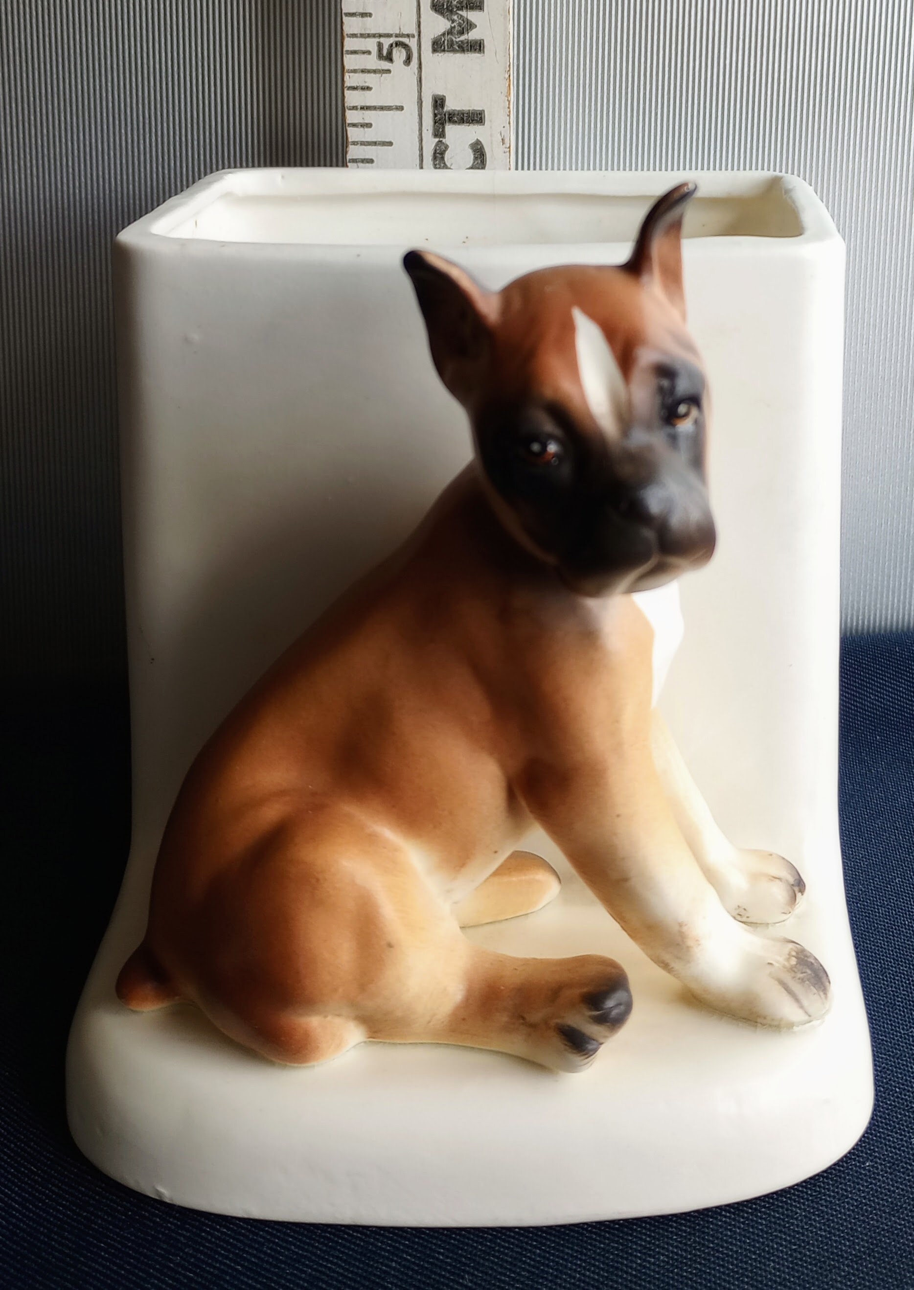 Lefton Boxer Planter/ Pencil or Remote Holder. Realistic and - Etsy