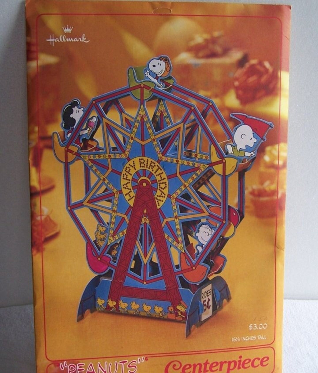 Peanuts Carnival Capers Centerpiece Vintage Hallmark. Pristine ...