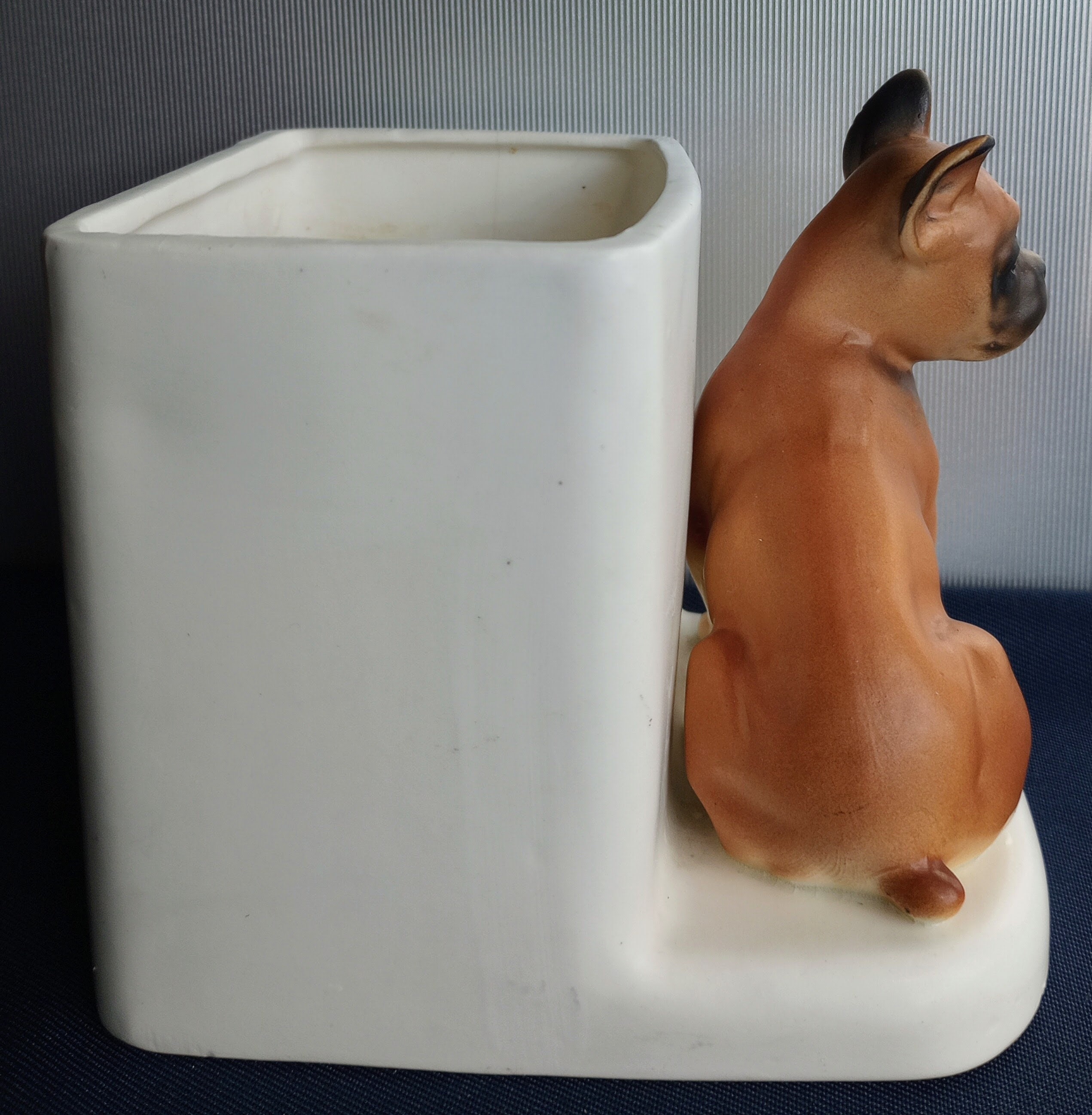 Lefton Boxer Planter/ Pencil or Remote Holder. Realistic and - Etsy