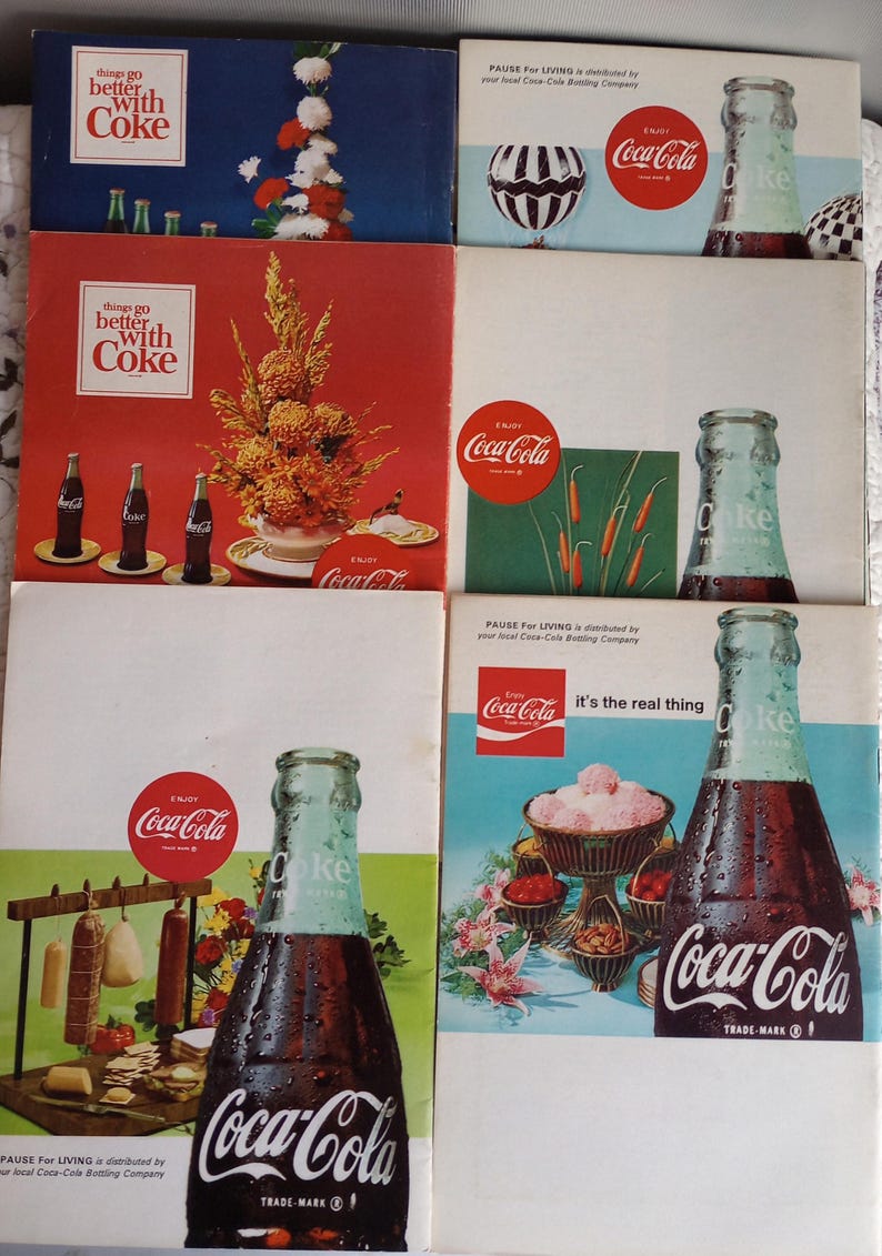 Vintage Coca Cola 'pause for Living' Booklet Set, 1960s - Etsy